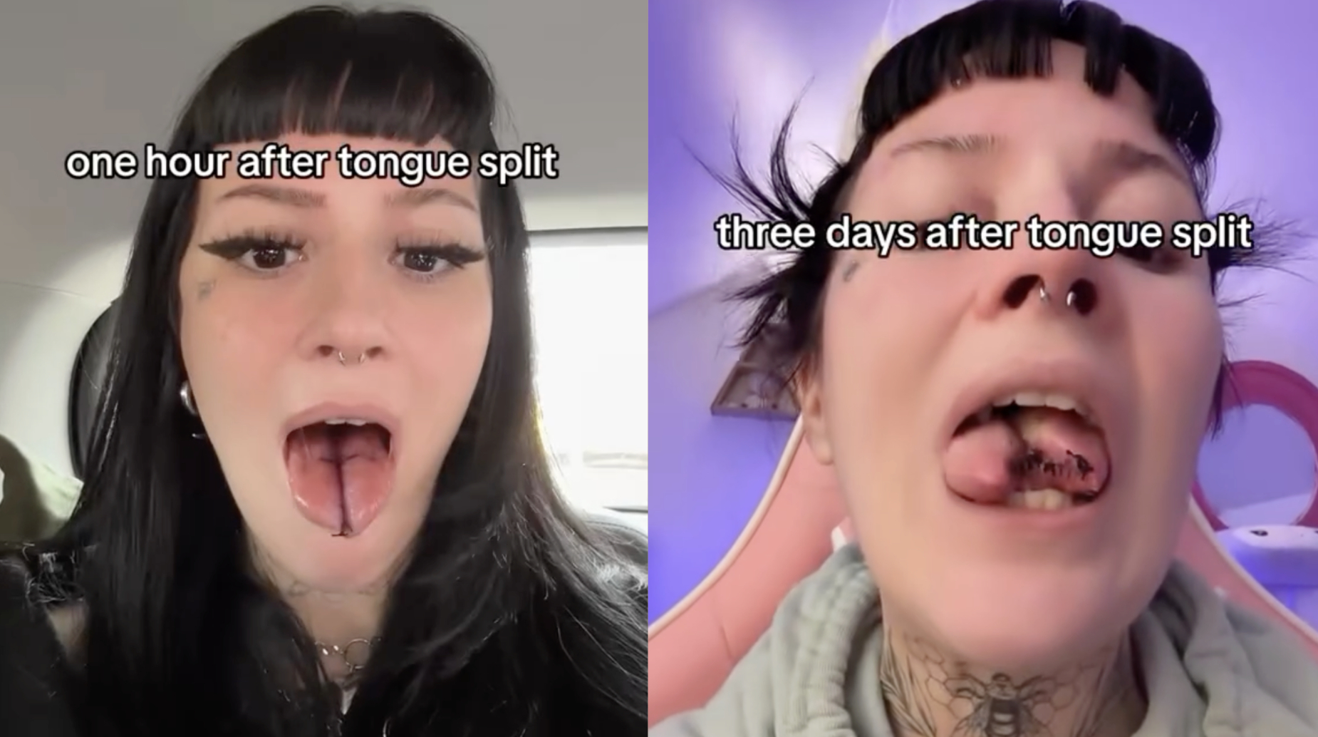 She Split Her Tongue in Two, Shared Her Process - Onedio