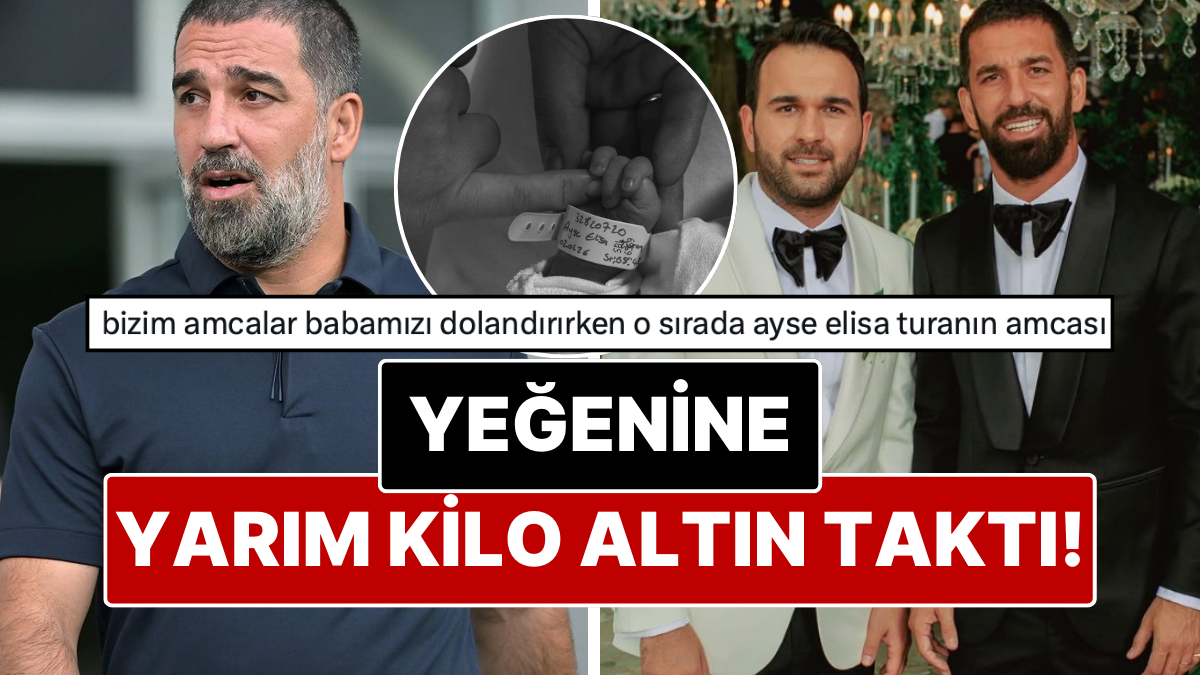 Arda Turan Yenidoğan Yeğenine 500 Gram Altın Taktı - Onedio