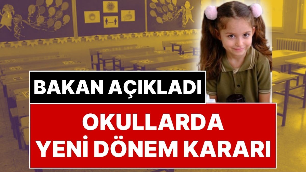 MEB'den Okullarda Yeni Dönem Kararı - Onedio